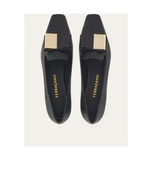 FERRAGAMO Double-bow Slip-on Loafers