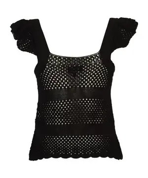 A.p.c. Needle Knit Vest - Black