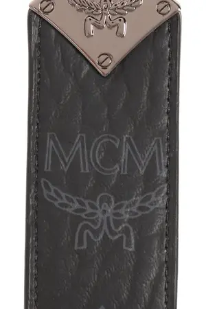 Mcm Logo Keychain With Removable Lobster Buckle