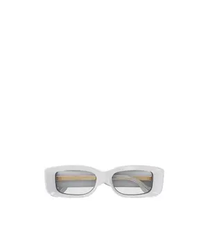 Gucci Rectangular Frame Sunglasses - White