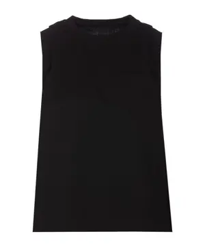Sacai Pleated Shoulder Cotton T-shirt