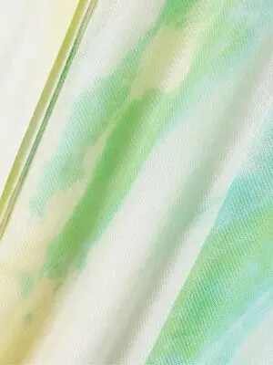 Gabriela Hearst Tie & Dye Lapel Shirt Dress