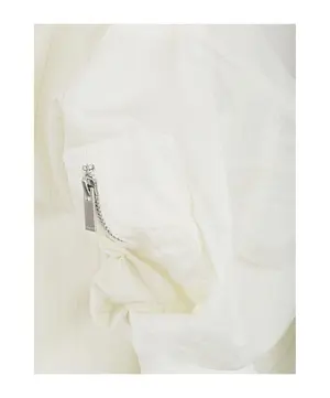 Sacai Puff-sleeved Striped Shirt