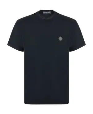 Stone Island Logo Short-sleeved T-shirt - Blue
