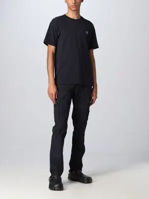 Stone Island Logo Short-sleeved T-shirt - Blue