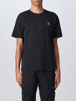 Stone Island Logo Short-sleeved T-shirt - Blue