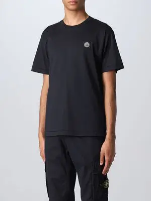Stone Island Logo Short-sleeved T-shirt - Blue