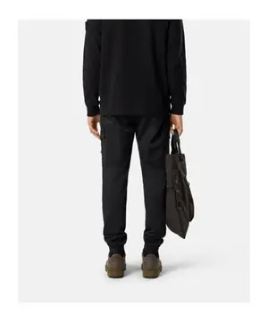 Stone Island Cargo Trousers With Compass Patch - Black