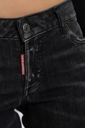 Dsquared2 Cropped Distressed Jeans - Black
