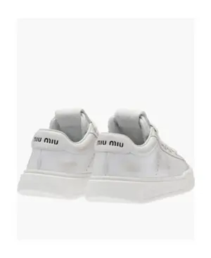 Miu Miu Round-toe Lace-up Sneakers