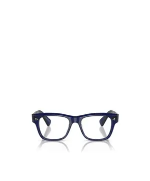 Oliver Spencer Geometrically Framed Eyeglasses - Blue
