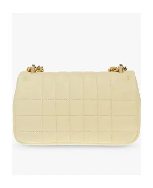 Burberry Logo-plaque Quilted Shoulder Bag - Nude
