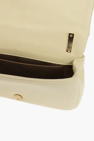 Burberry Logo-plaque Quilted Shoulder Bag - Nude