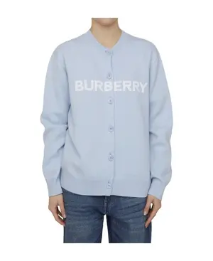 Burberry Logo-print Knit Cardigan