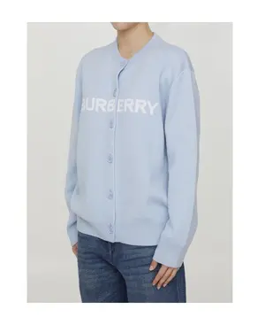 Burberry Logo-print Knit Cardigan
