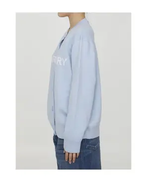 Burberry Logo-print Knit Cardigan