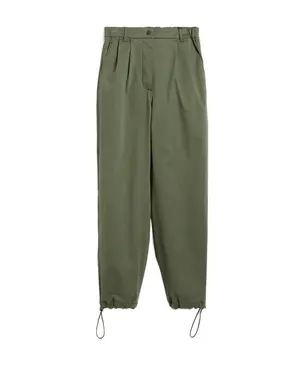 Max Mara Cotton Satin Parachute Trousers