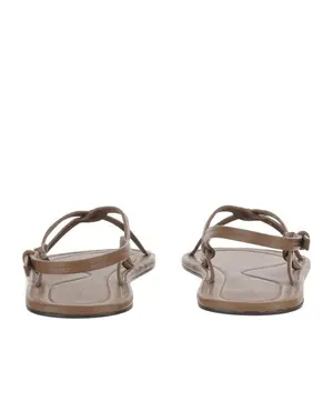 THE ROW Leather Sandals - Brown