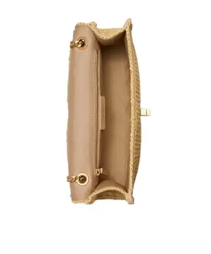 Tory Burch Woven Crochet Shoulder Bag - Natural Color