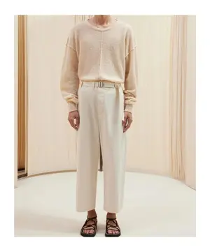 LEMAIRE Seamless Belted Wide-leg Trousers