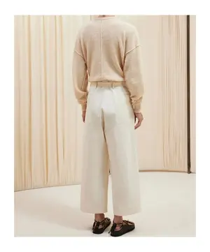 LEMAIRE Seamless Belted Wide-leg Trousers