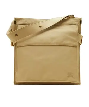 Burberry Burberry Trench Tote Bag With Equestrian Rider Embroidery Nude