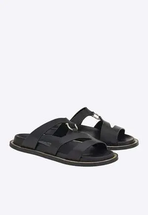 FERRAGAMO Mikela Slides With Gancini Buckle Detail