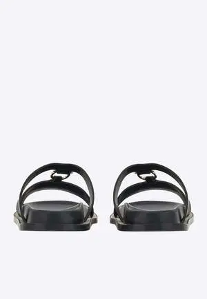FERRAGAMO Mikela Slides With Gancini Buckle Detail