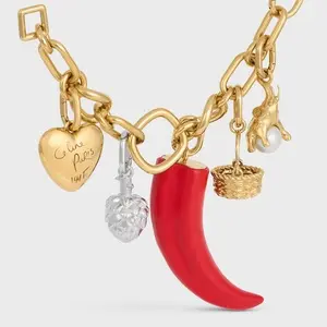 Celine Charms Heart 1945 In Aluminium