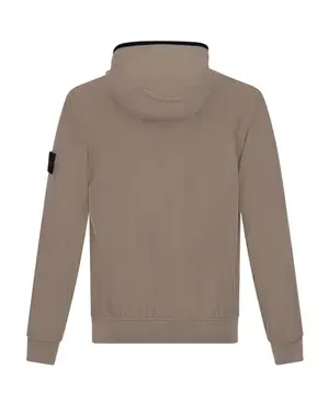 Stone Island Compass-patch Hooded Zip-up Jacket - Dove-grey