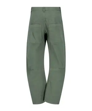 NILI LOTAN Casual Pants With Waist And Loop Straps