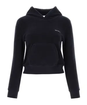 SPORTY  RICH Sporty & Rich Fleece Sweatshirt - Black
