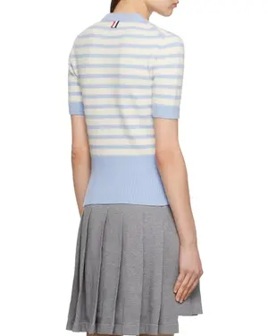 Thom Browne Horizontal-stripe Knitted T-shirt