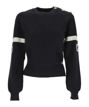 Gucci Interlocking G Crewneck Jumper With Contrasting Stripes