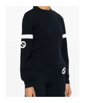 Gucci Interlocking G Crewneck Jumper With Contrasting Stripes