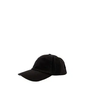 Stone Island Baseball Cap With Embroidered Logo - Black