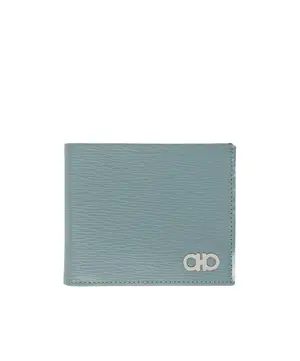 FERRAGAMO Logo Details Wallet - Gray