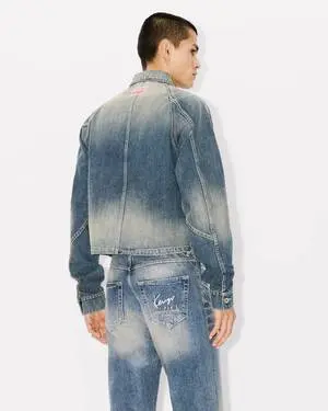 Kenzo Trucker Jacket With Embroidered Logo