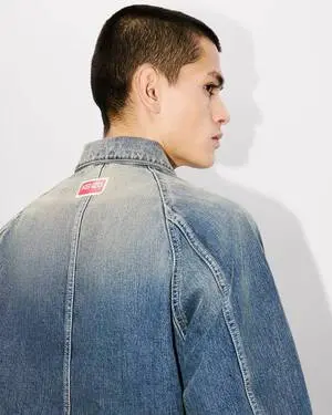 Kenzo Trucker Jacket With Embroidered Logo