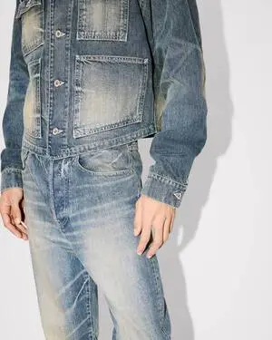 Kenzo Trucker Jacket With Embroidered Logo