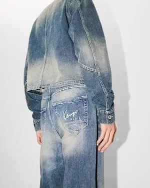 Kenzo Trucker Jacket With Embroidered Logo