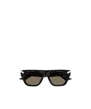 Alexander McQueen Rectangle Frame Sunglasses - Black