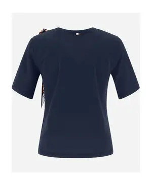 Herno Short-sleeve T-shirt With Scarf Detail