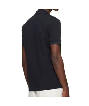 Hugo Boss Logo Embroidered Short-sleeved Polo Shirt - Black
