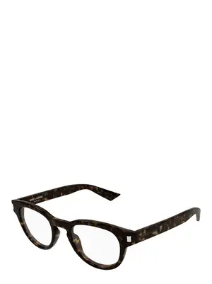 Saint Laurent Round Frame Glasses - Black