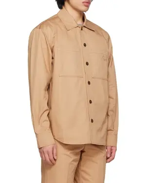 Maison Kitsuné Profile Fox Buttoned Long-sleeved Shirt