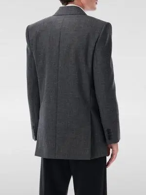 Saint Laurent Wool Double-breasted Peak Lapel Jacket - No