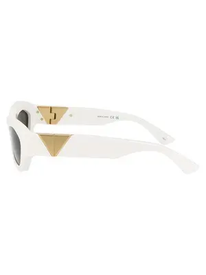 Bottega Veneta Geometric Frame Sunglasses - Black