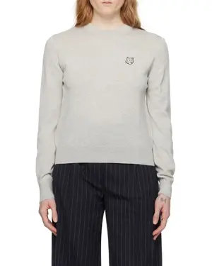 Maison Kitsuné Fox Head Patch Knitted Jumper