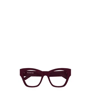 Balenciaga Cat Eye Frame Eyeglasses - Red